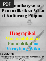 Idyolek, Sosyolek, Dayalek | PDF