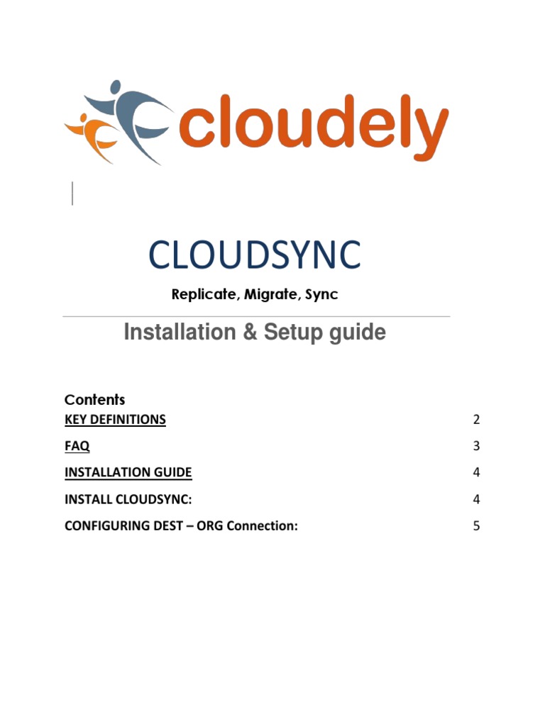 CloudSync Installation Guide | PDF