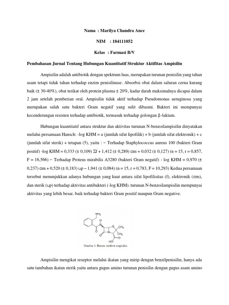 UTS Kimia Medisinal (Marilya Chandra Ance) PDF | PDF