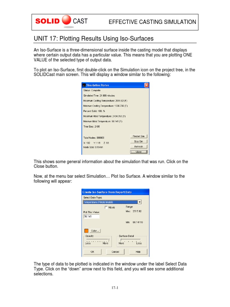 Iso-Surface Plotting in Casting Simulation | PDF | Casting | Simulation