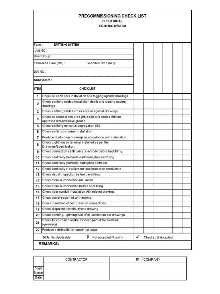 [TITLE] Ensuring Proper Grounding: A Pre-Commissioning Checklist for an ...
