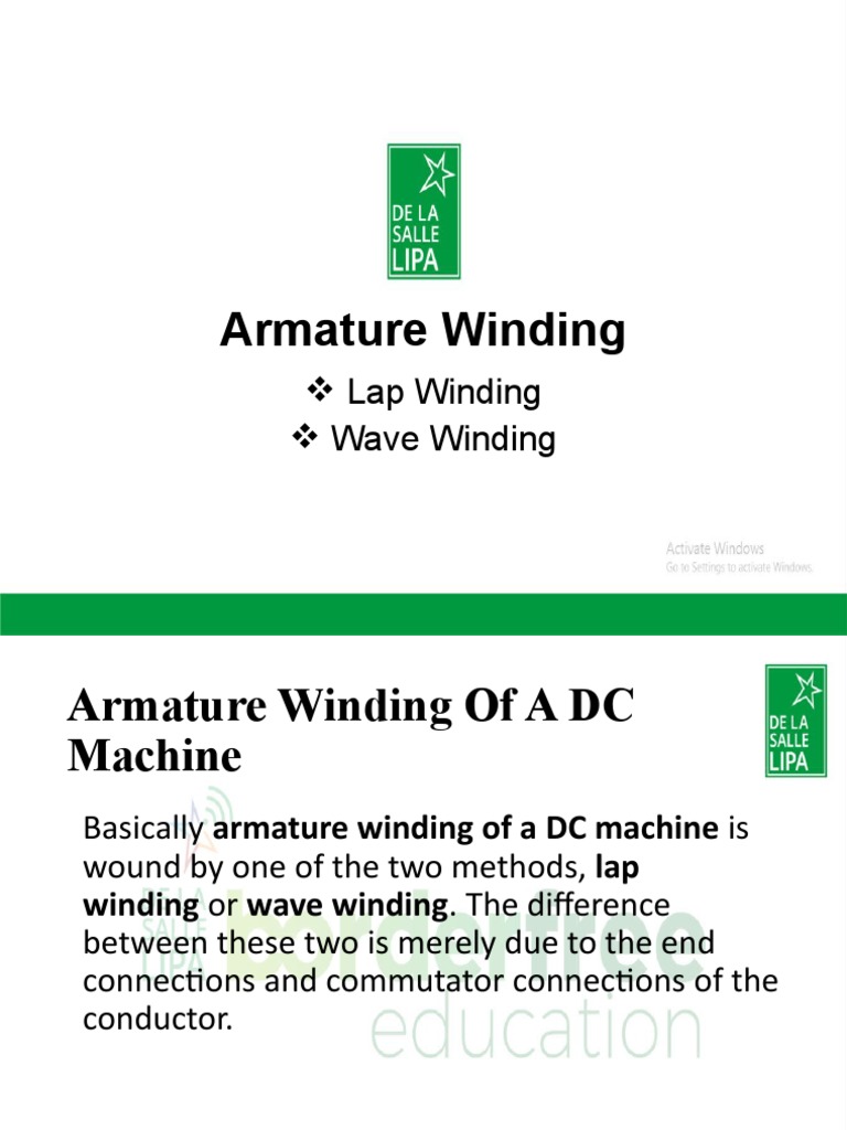 Elmachi1 - Lecture10 (Armature Winding - Part 1) | PDF | Magnetic ...