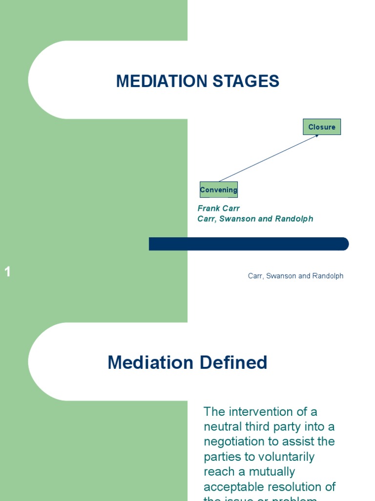 Mediation Stages: Closure | PDF | Mediation | Negotiation