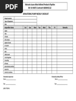 Plate Compactor Inspection Checklist | PDF | Technology & Engineering