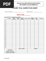 JAPL-F-TE-004-Bending Machine Checklists | PDF