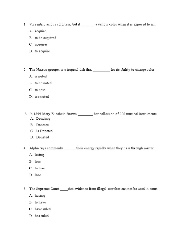Latihan Soal Verb Pdf