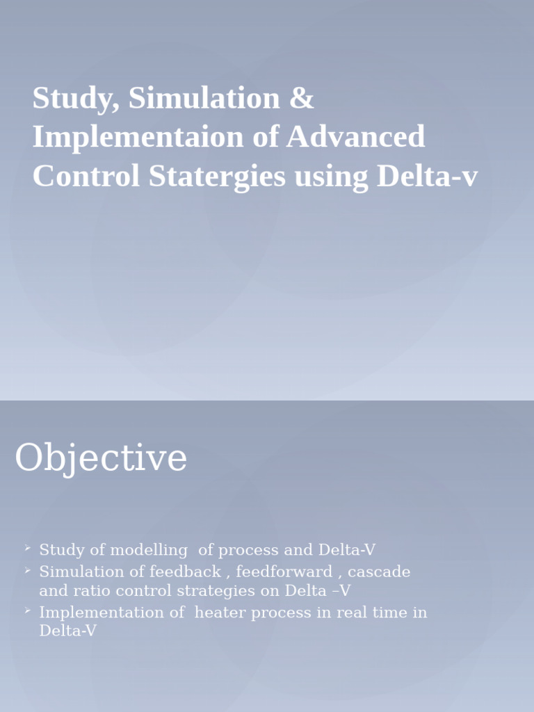 Delta-V Control Strategies Study | PDF | Feedback | Control Theory