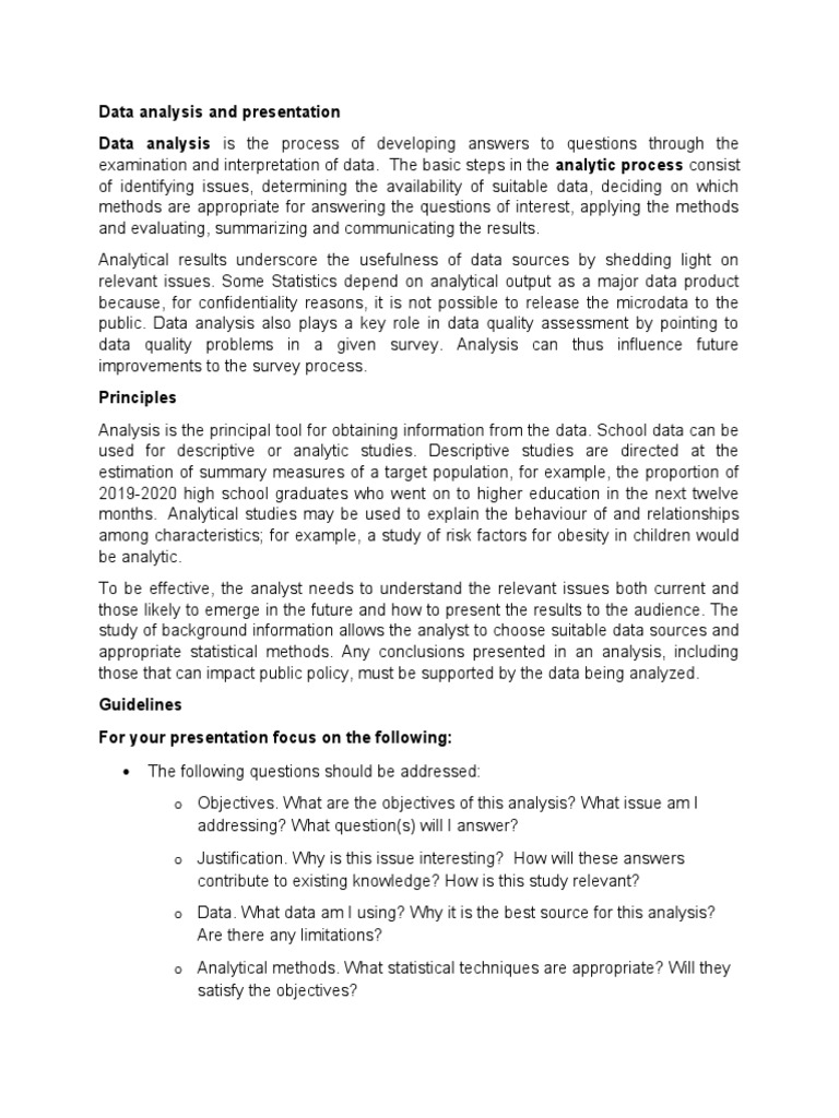 Rubric For Data Analytics Presentation Scoring | PDF | Data Analysis ...