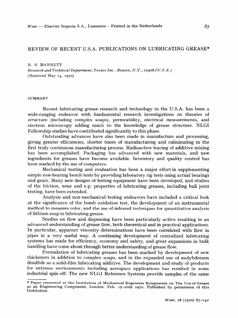 Grease Making PDF | PDF | Permeability (Earth Sciences) | Bearing ...