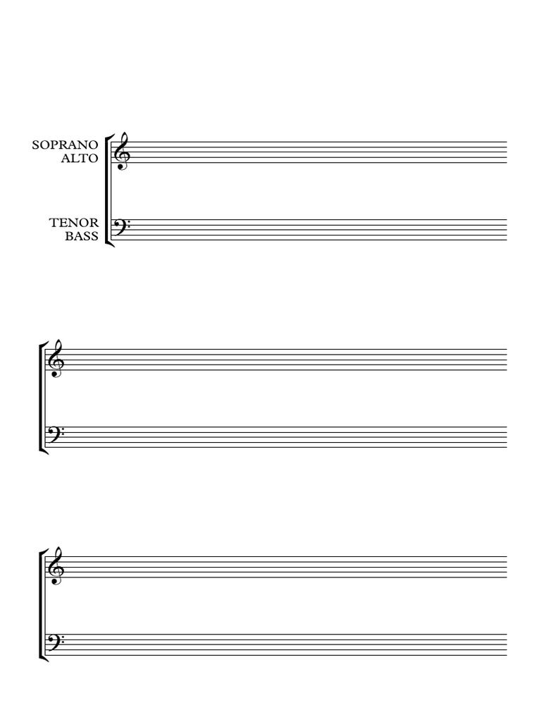 SATB Score Empty - Full Score | PDF