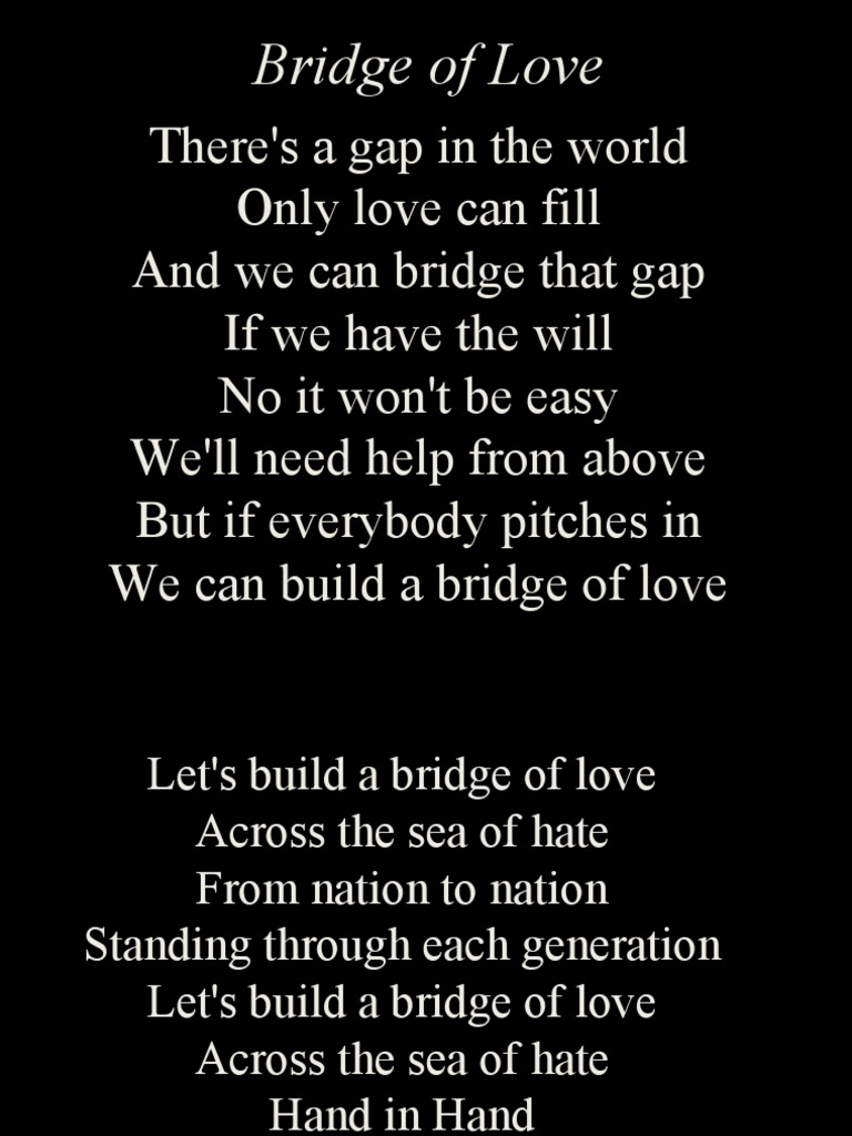 Bridge of Love: A Poem for Unity | PDF | Poetry