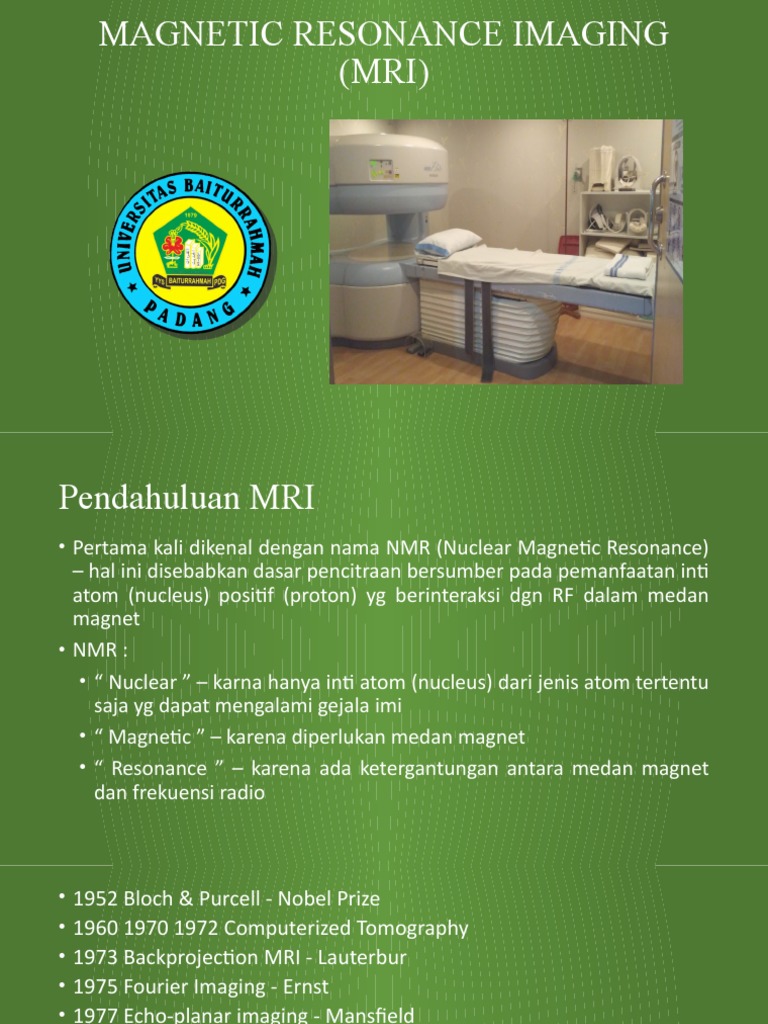 Sejarah dan Prinsip Dasar MRI | PDF