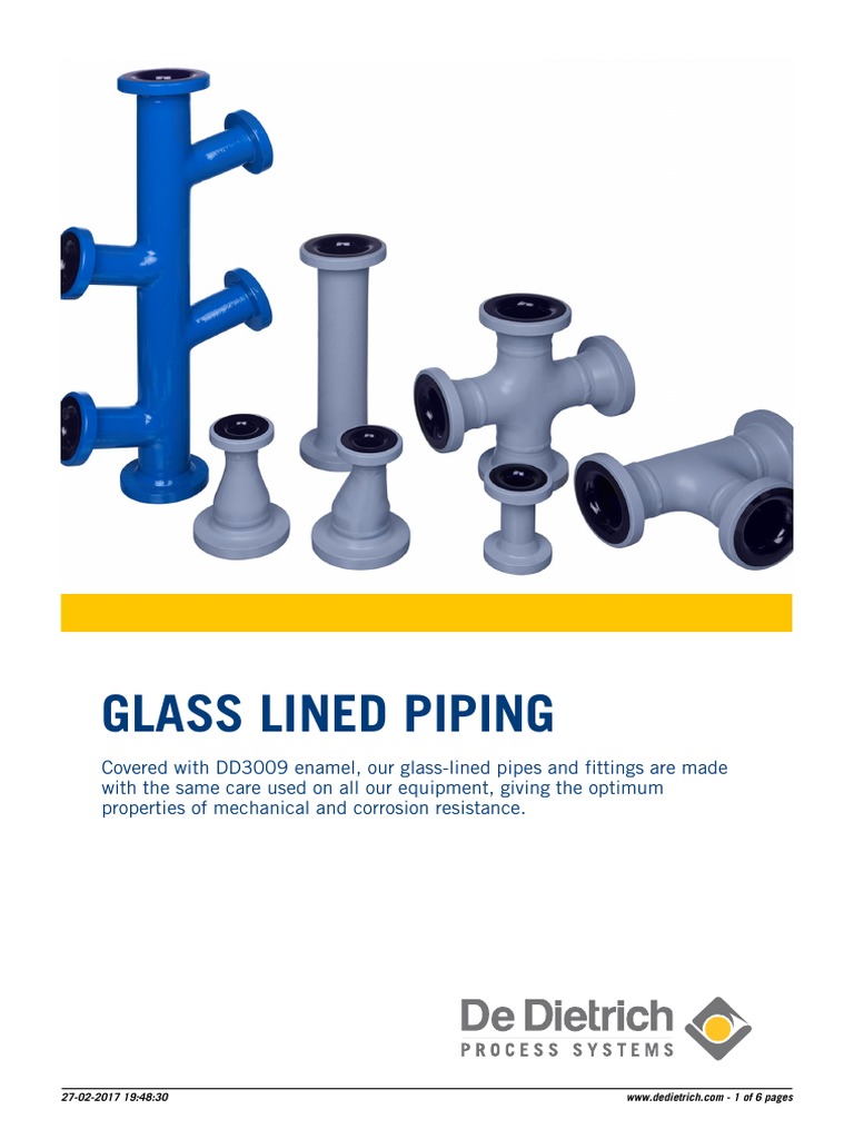 Glass Lined Piping | PDF | Pipe (Fluid Conveyance) | Vitreous Enamel