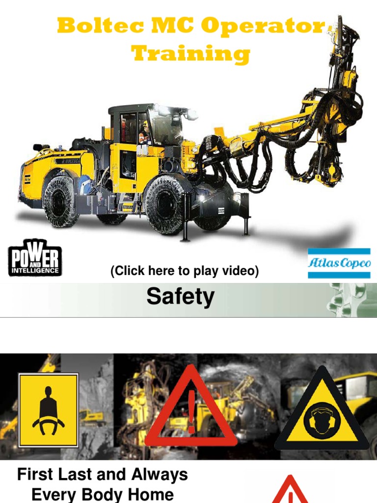 Boltec MC Operator Training: (Click Here To Play Video) | PDF | Brake ...