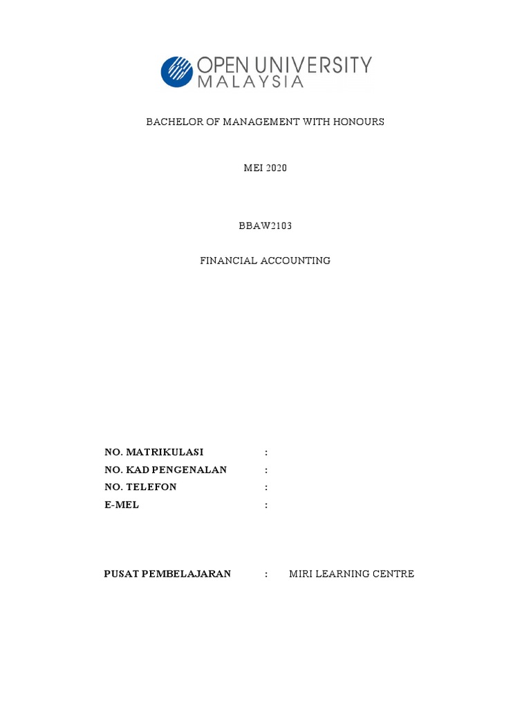 Bbaw2103 Assignmnt | PDF