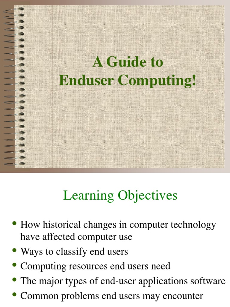 Enduser Computing | PDF | Mainframe Computer | Computer Hardware
