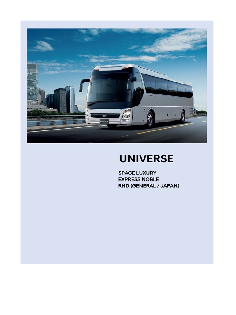 Hyundai Universe Bus Specifications | PDF
