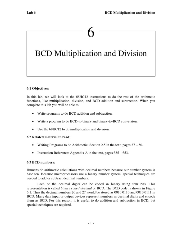 BCD Adder-Subtractor | PDF | Binary Coded Decimal | Subtraction