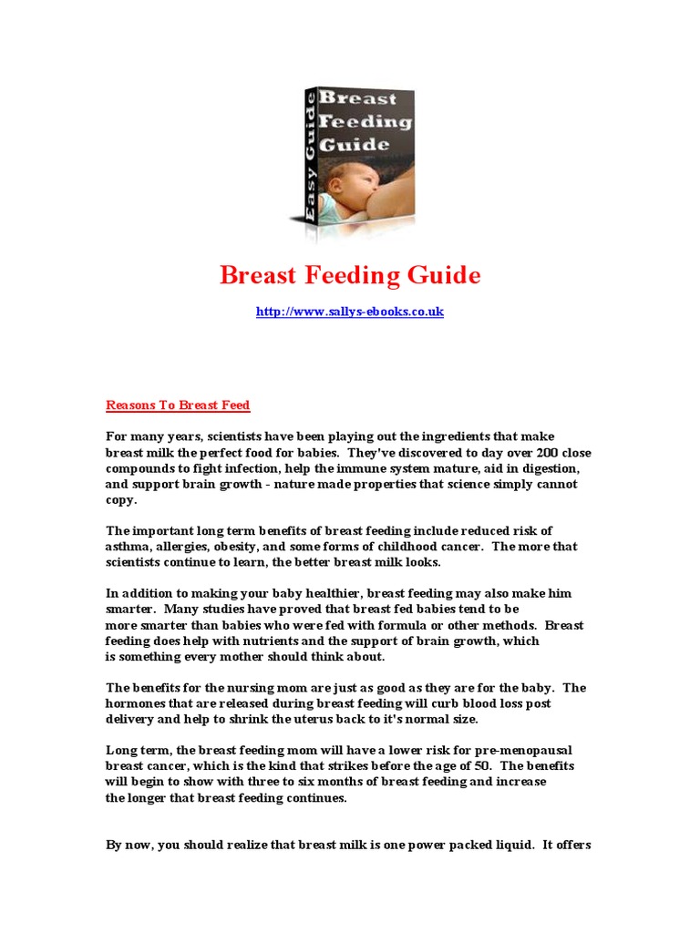 Breast Feeding Guide | PDF | Breastfeeding | Breast Milk
