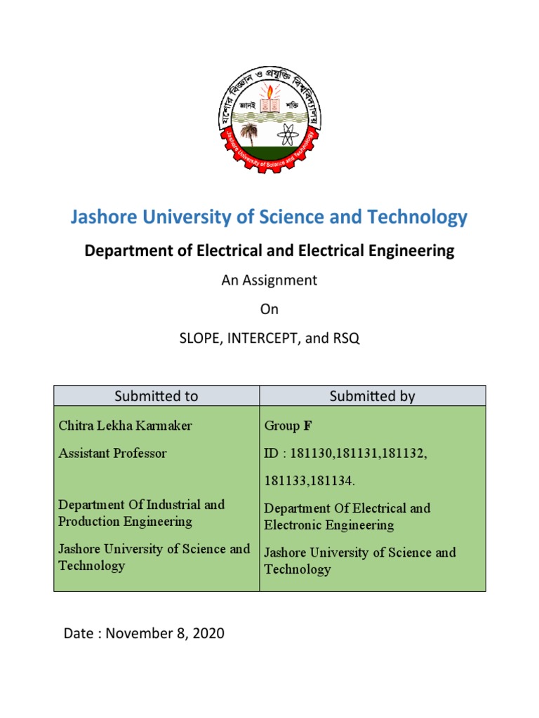 Jashore University of Science and Technology | PDF