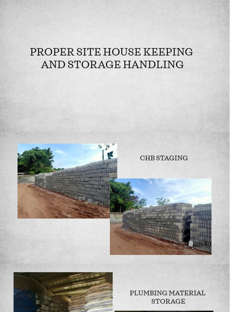 Proper Storage of Construction Materials | PDF