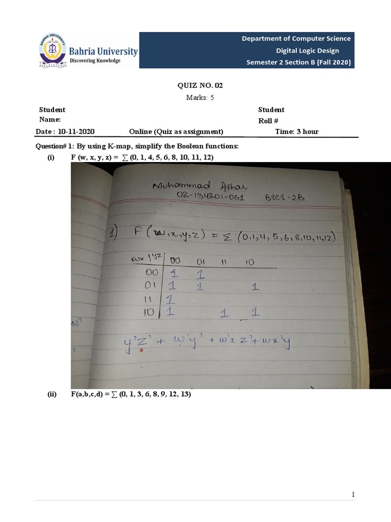Digital Logic Design | PDF