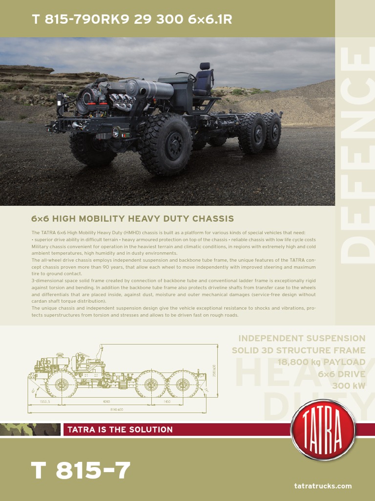 Tatra t815 790rk9 29 300 6x6 PDF | PDF | Axle | Manual Transmission