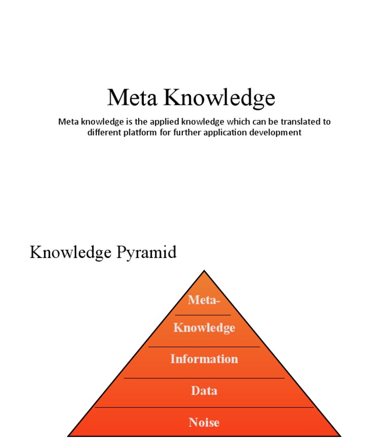 Meta Knowledge - 1 | PDF