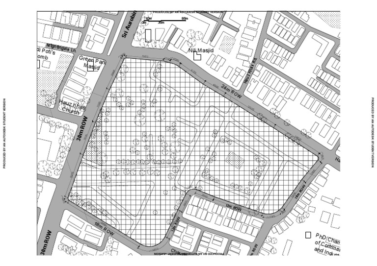 Site at Hauz Khas - GRID - 10X10 - With Trees | PDF