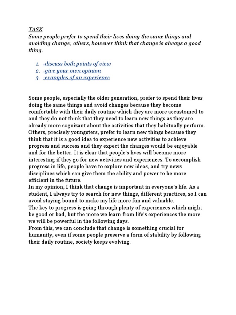 Discuss Both Points of View 2. - Give Your Own Opinion 3. - Examples of ...