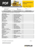 Bull Dozer Daily Inspection Checklist | PDF