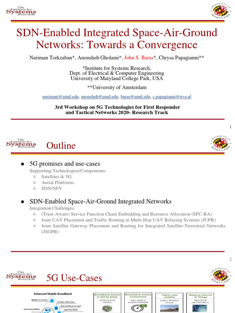 SDN for Space-Air-Ground Networks | PDF | Computer Network ...