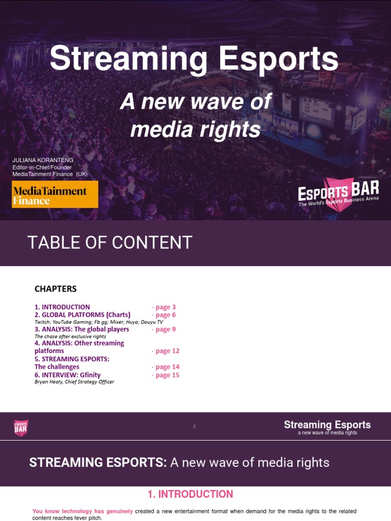 Streaming Esports: A New Wave of Media Rights | PDF | Streaming Media ...