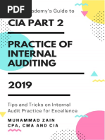 CIA Part 2 Exam | PDF | Internal Audit | Audit
