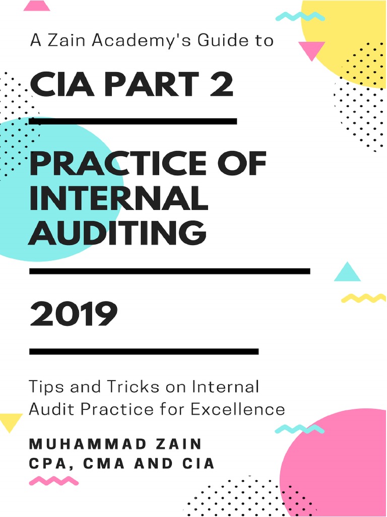 CIA Part 2 Zain Academy 2019 PDF | PDF | Internal Audit | Accountant