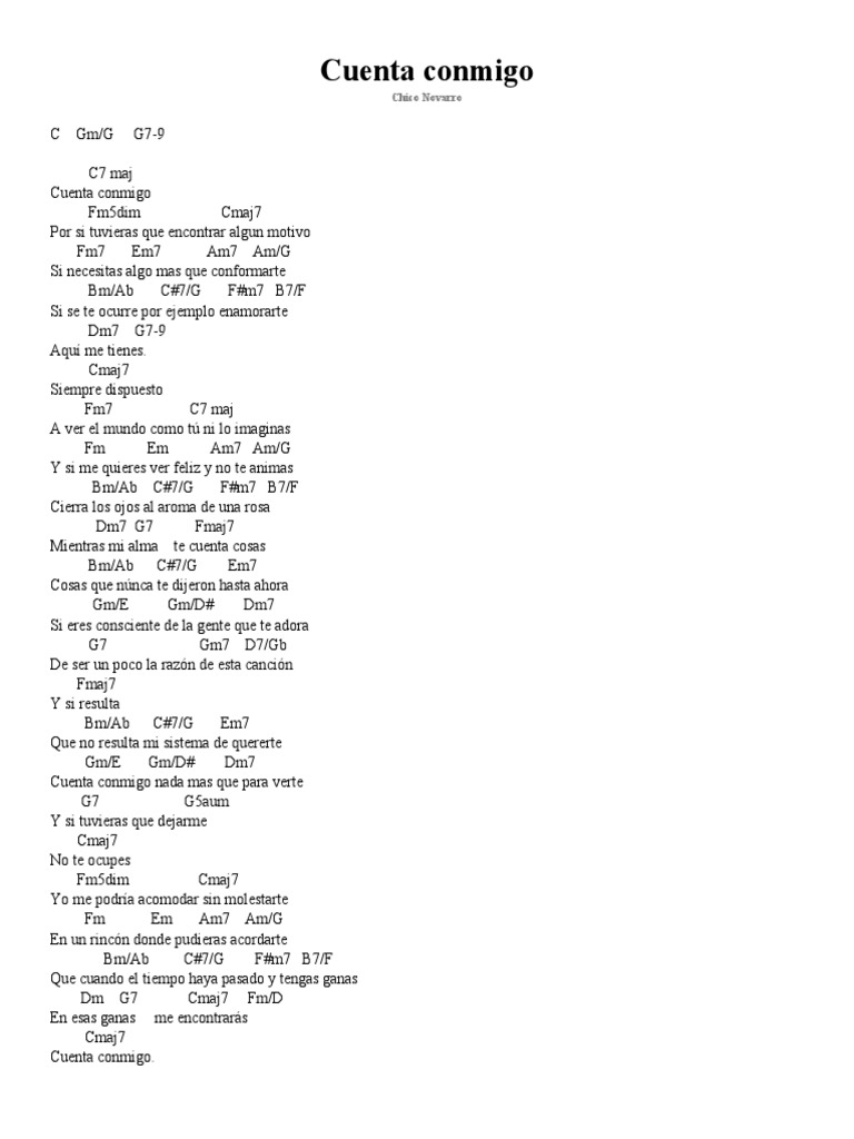Cuenta Conmigo | PDF