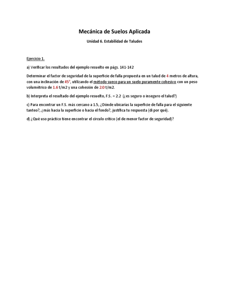 Tarea U6 | PDF | Suelo | Materiales naturales