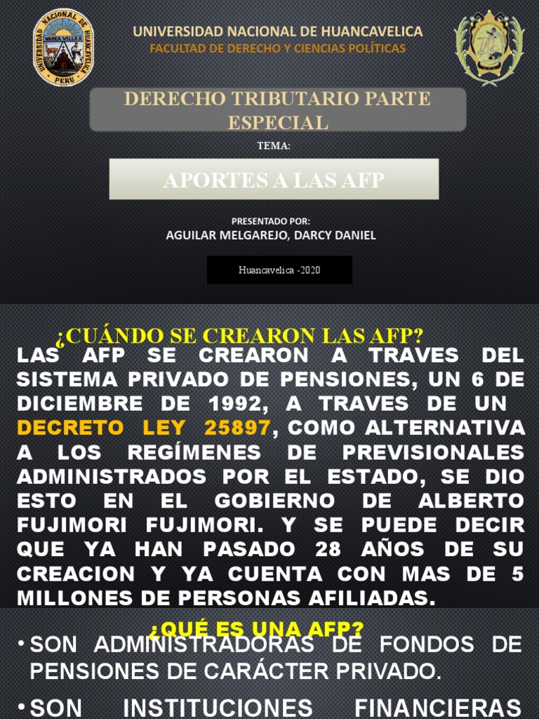 Aportes A La Afp Ultimo | PDF | Pensión | Jubilación
