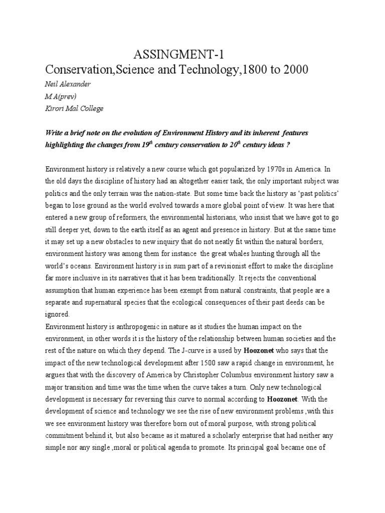 Evolution of Environmental History | PDF | Environmental History ...