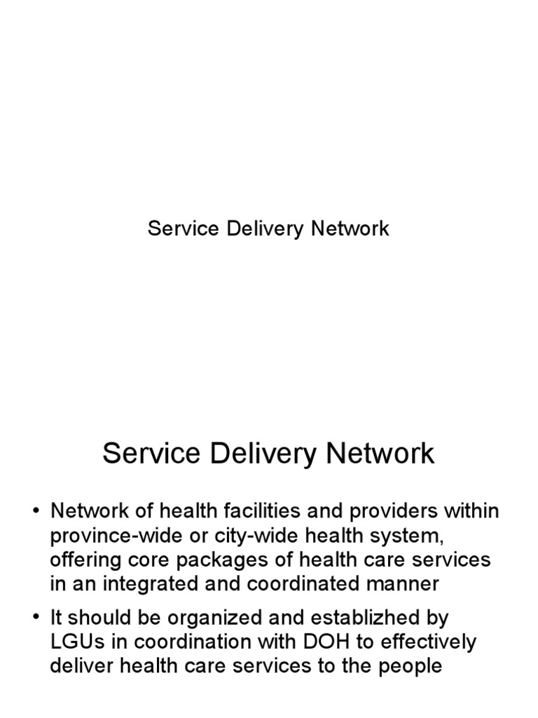 Provincial Health Service Delivery Network | PDF