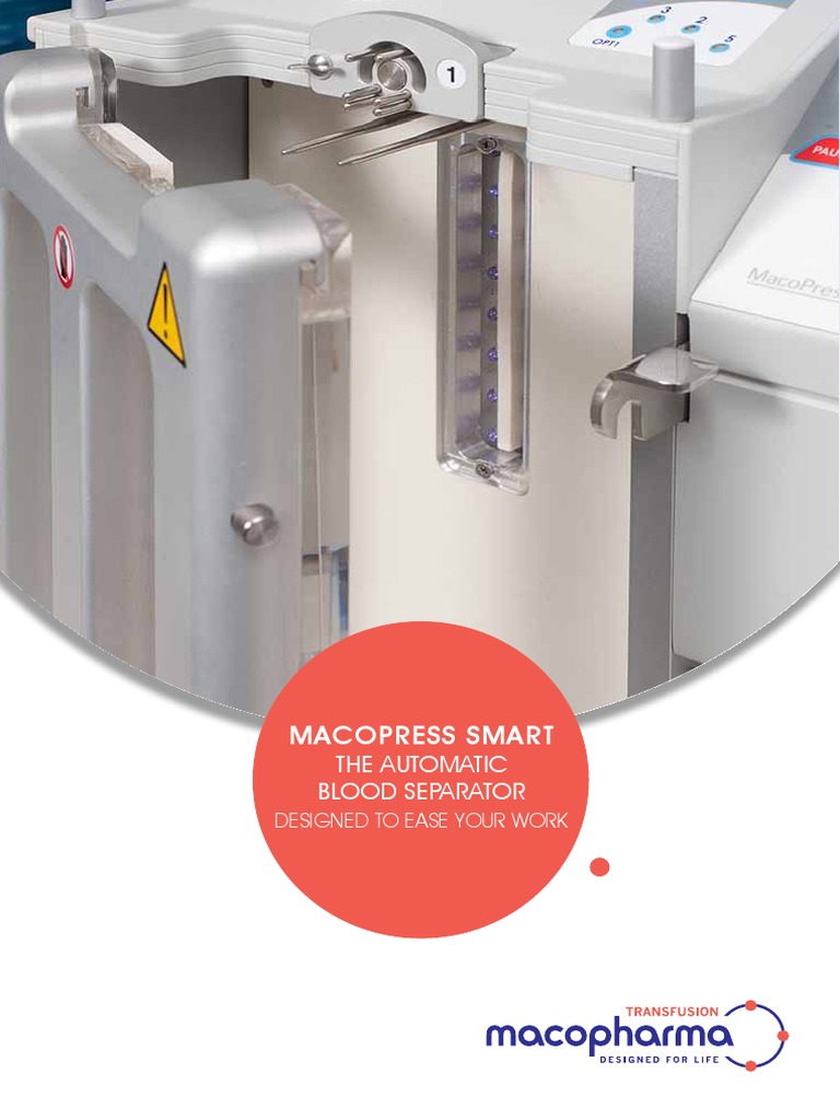 Macopress Smart: The Automatic Blood Separator | PDF | Wi Fi | Ethernet