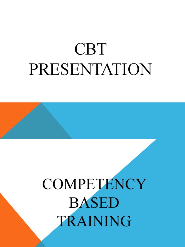 CBT Presentation | PDF | Educational Technology | Education Theory