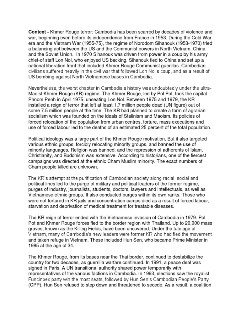 Khmer Rogue PDF | PDF | Cambodia | Khmer Rouge