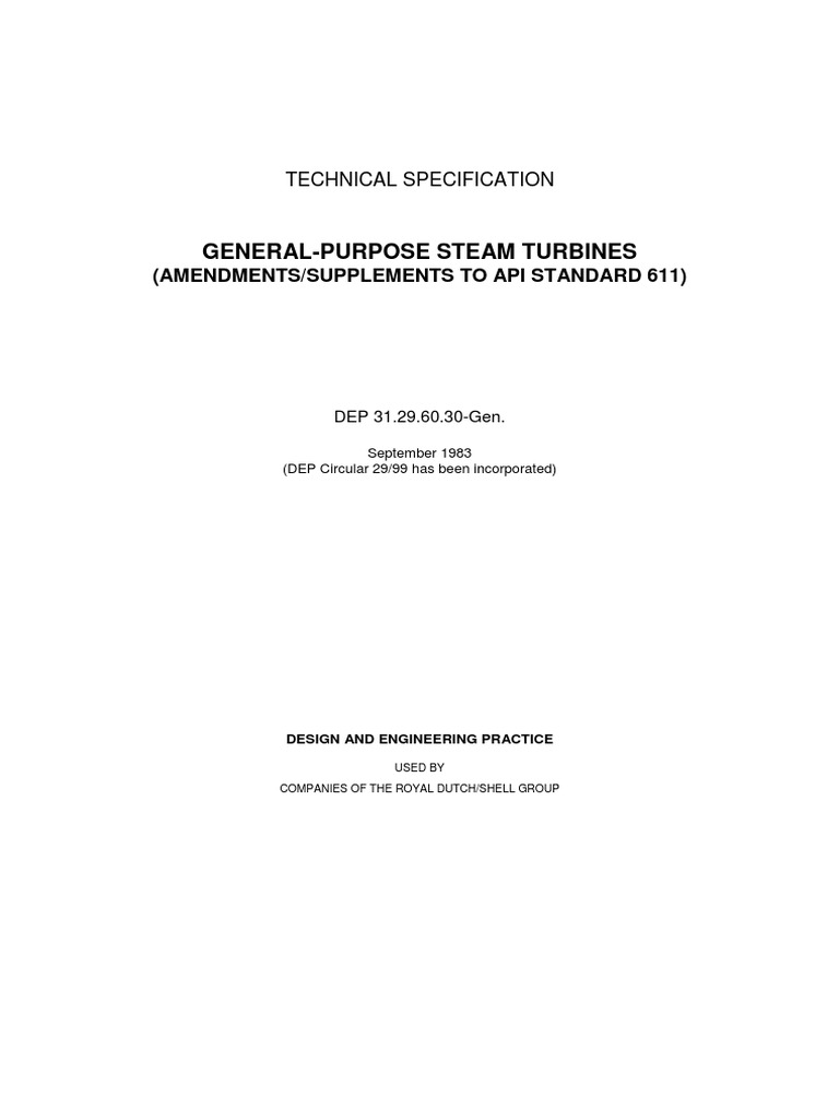 31.29.60.30 General-Purpose Steam Turbines (Amendments - Supplements To ...