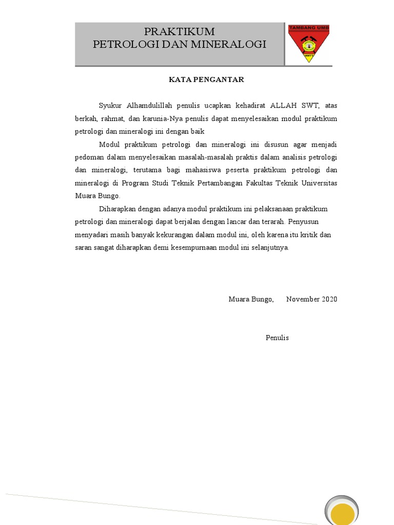 Modul PETROLOGI DAN MINERALOGI | PDF