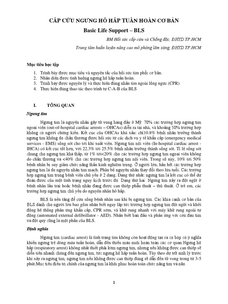 BaiGiang BLS 2020 | PDF