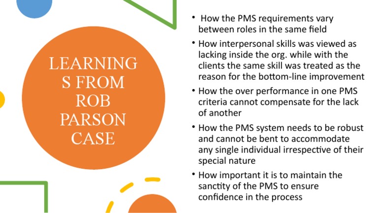 Learnings From Rob Parson Case | PDF