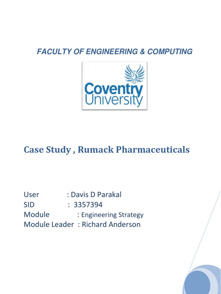 Analysis On Rumack Pharmaceuticals | PDF | Brand | Marketing