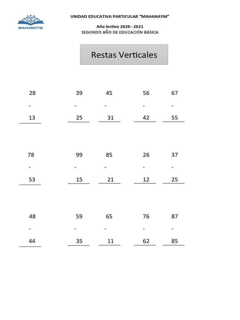 Restas Verticales | PDF