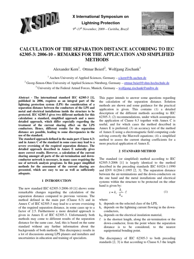 Seperation Distance For LPS | PDF | Electrical Conductor | Lightning